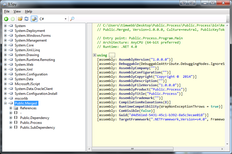 Assembly Loading Combine Assemblies And Executables Using Ilmerge [2 Of